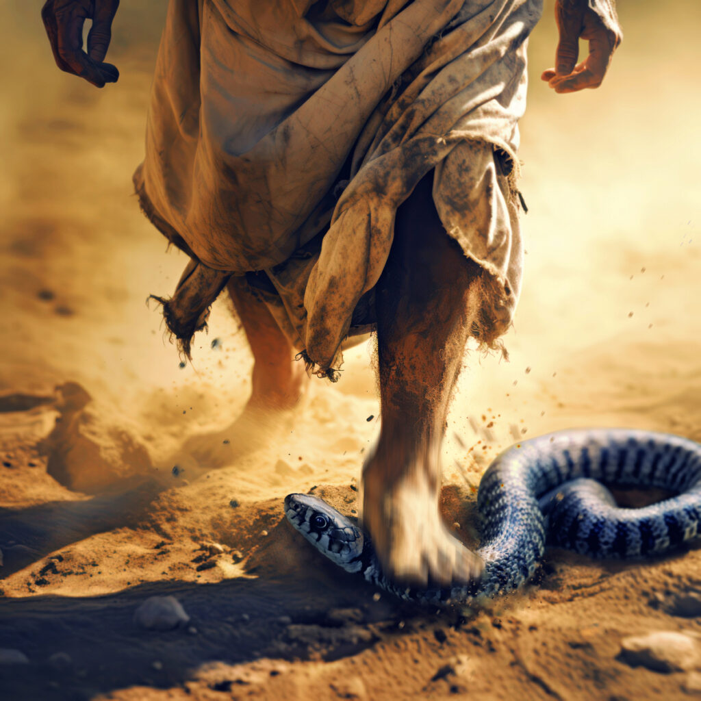 Jesus crushes the serpent - Word Foundations